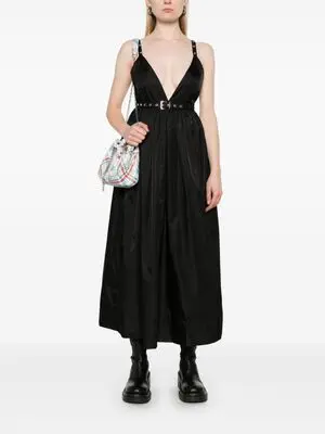 GANNI Duchesse Strap Midi Dress