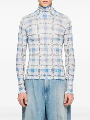 JW Anderson Logo Grid-print T-shirt