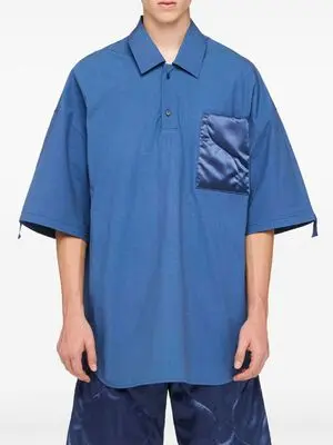 JW Anderson Quilted-pocket Polo Shirt - Blue
