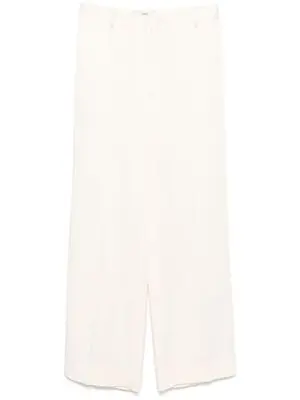 TOTEME Crepe De Chine Trousers - Neutrals