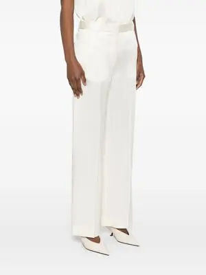 TOTEME Crepe De Chine Trousers - Neutrals