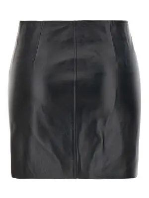 Isabel Marant Étoile Jeanne Leather Skirt - Black