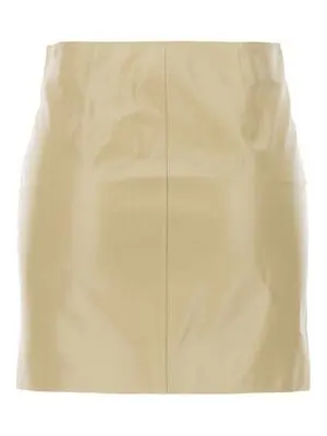 Isabel Marant Étoile Jeanne Leather Skirt - Neutrals