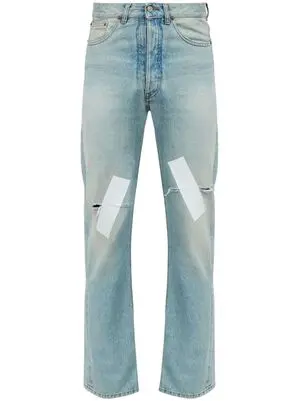 MAISON MARGIELA Distressed Straight Jeans - Blue