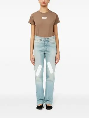 MAISON MARGIELA Distressed Straight Jeans - Blue