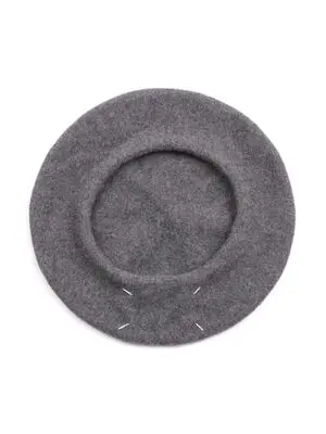 MAISON MARGIELA Four-stitch Virgin Wool Beret