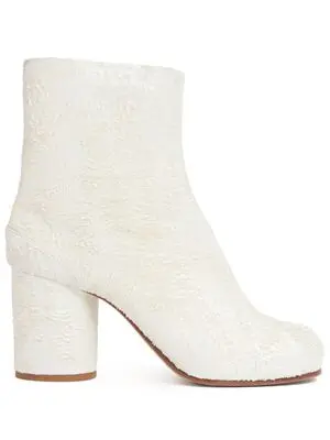 MAISON MARGIELA 80mm Tabi Ankle Boots - White