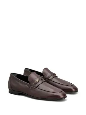 TOD'S Leather Loafers - Red