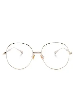 Valentino Garavani V-stud Iii Eyeglasses - Gold