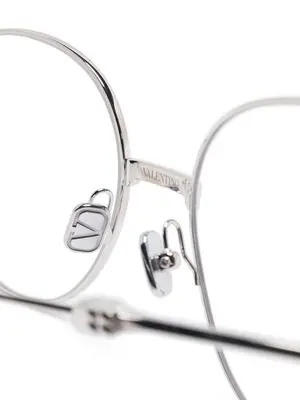 Valentino Garavani V-stud-iii Eyeglasses - Silver