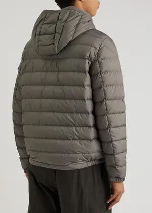 Moncler Galion Quilted Shell Jacket - Brown