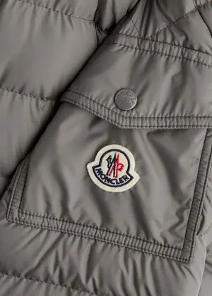 Moncler Galion Quilted Shell Jacket - Brown