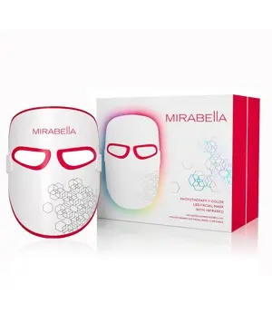 MIRABELLA Phototherapy 7-color Led Facial Mask With Near Infrared - Open White