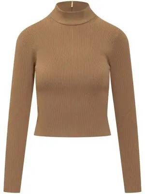 Michael Kors Mock-neck Ribbed Jumper