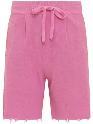 LANEUS Raw-cut Knit Shorts
