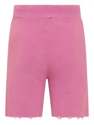 LANEUS Raw-cut Knit Shorts