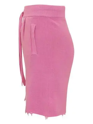 LANEUS Raw-cut Knit Shorts