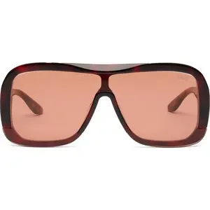 Dezi Afters Shield Sunglasses - Fiery Tortoise / Orange