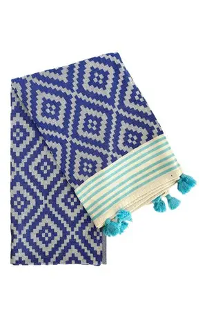 ECO HILANA Merida Turkish Towel / Blanket - Blue