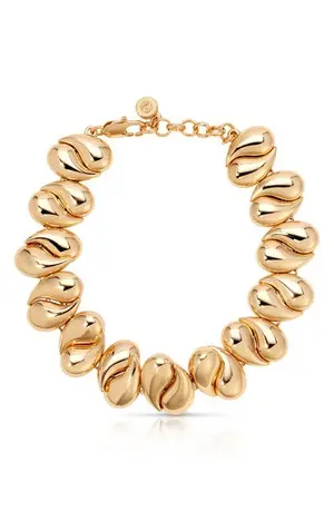 Ettika Ettika Teardrop Link Bracelet Gold