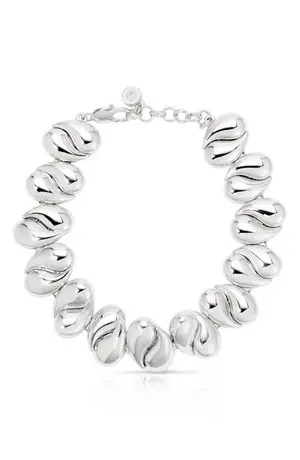 Ettika Teardrop Link Bracelet - Silver