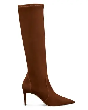 STUART WEITZMAN Power 75 Boots - Deep Coffee