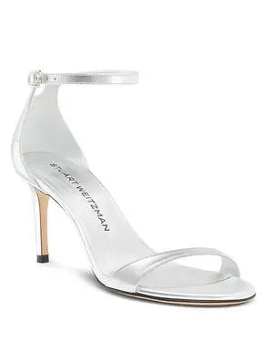 STUART WEITZMAN Nudist Ii 75 Sandals - Silver