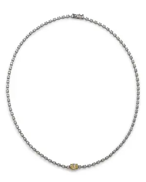 BLOOMINGDALE'S Diamond Tennis Necklace 5.50 Tcw In 14K Gold