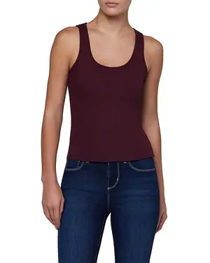 L'AGENCE Adira Tank Top - Deep Sangria