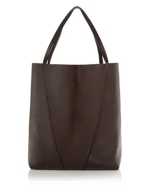 Chloé Spin Large Leather Tote - Kohl Brown