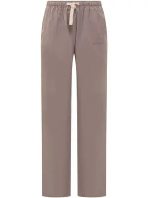 Palm Angels Logo-embroidered Trousers - Neutrals