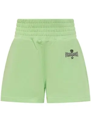 CHIARA FERRAGNI Logo-embroidered Track Shorts
