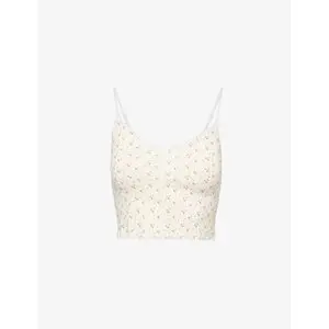COU COU Slim-fit Cotton Pyjama Top - English Rose