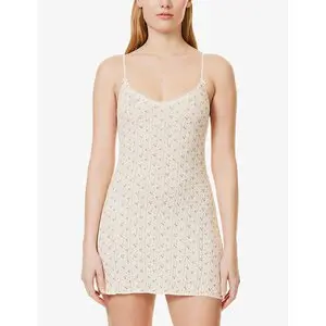 COU COU Slim-fit Cotton Pyjama Slip - English Rose