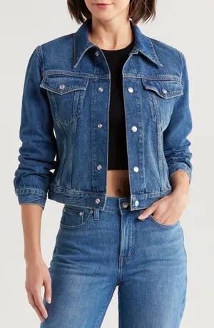 RE/DONE Baby Trucker Denim Jacket - Faded Rider