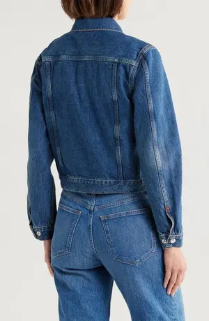 RE/DONE Baby Trucker Denim Jacket - Faded Rider