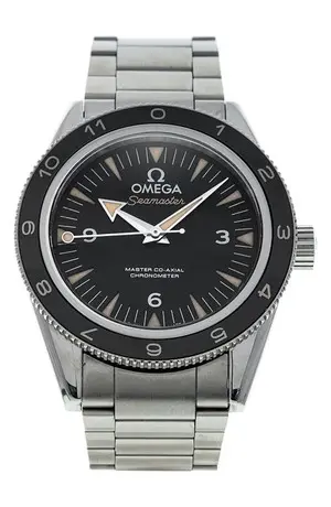 WATCHFINDER & CO. Omega Seamaster 300-meter Bracelet Watch - Black
