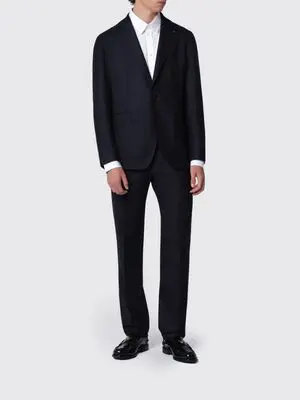 Tagliatore Single-breasted Suit In Pure Virgin Wool With One-button Jacket