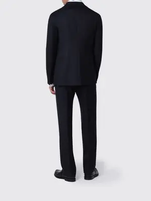 Tagliatore Single-breasted Suit In Pure Virgin Wool With One-button Jacket