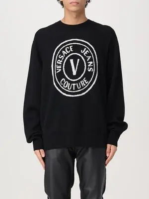Versace Embroidered Logo Sweater - White