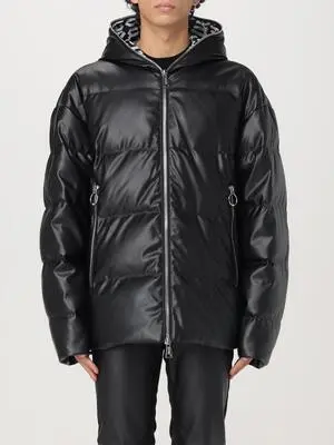 Versace Padded Hooded Jacket - Black