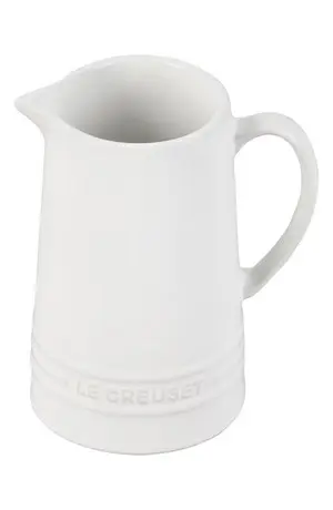 LE CREUSET Small Stoneware Pitcher - White