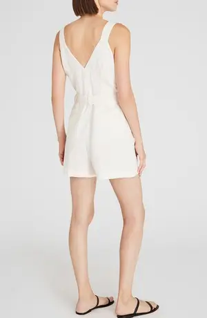 Club Monaco Linen Blend Cargo Romper