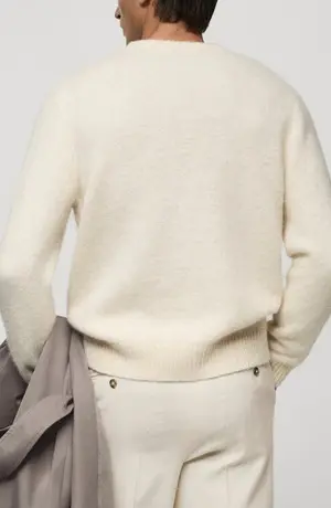 Mango Crewneck Knit Sweater