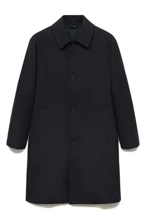 Mango Straight Hem Coats For Men