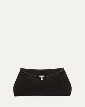 TOTEME T-lock Clutch Bag - Espresso