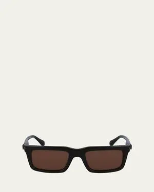 FERRAGAMO Ferragamo Prisma Rectangle Sunglasses Brown