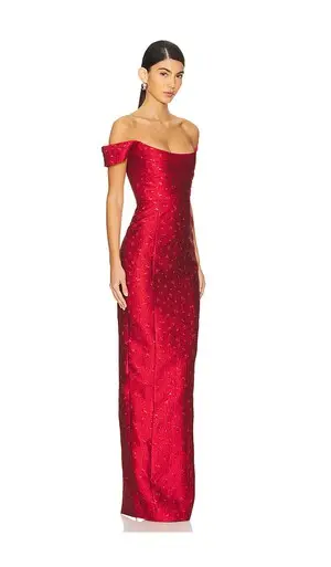 SAU LEE Jackson Gown - Red