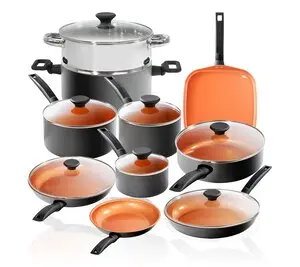 GOTHAM STEEL Pro Premier 17 Piece Nonstick Cook Ware Set - One-color