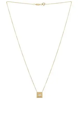AZLEE Carre Diamond Staircase Necklace - 18k Yellow Gold & Diamond